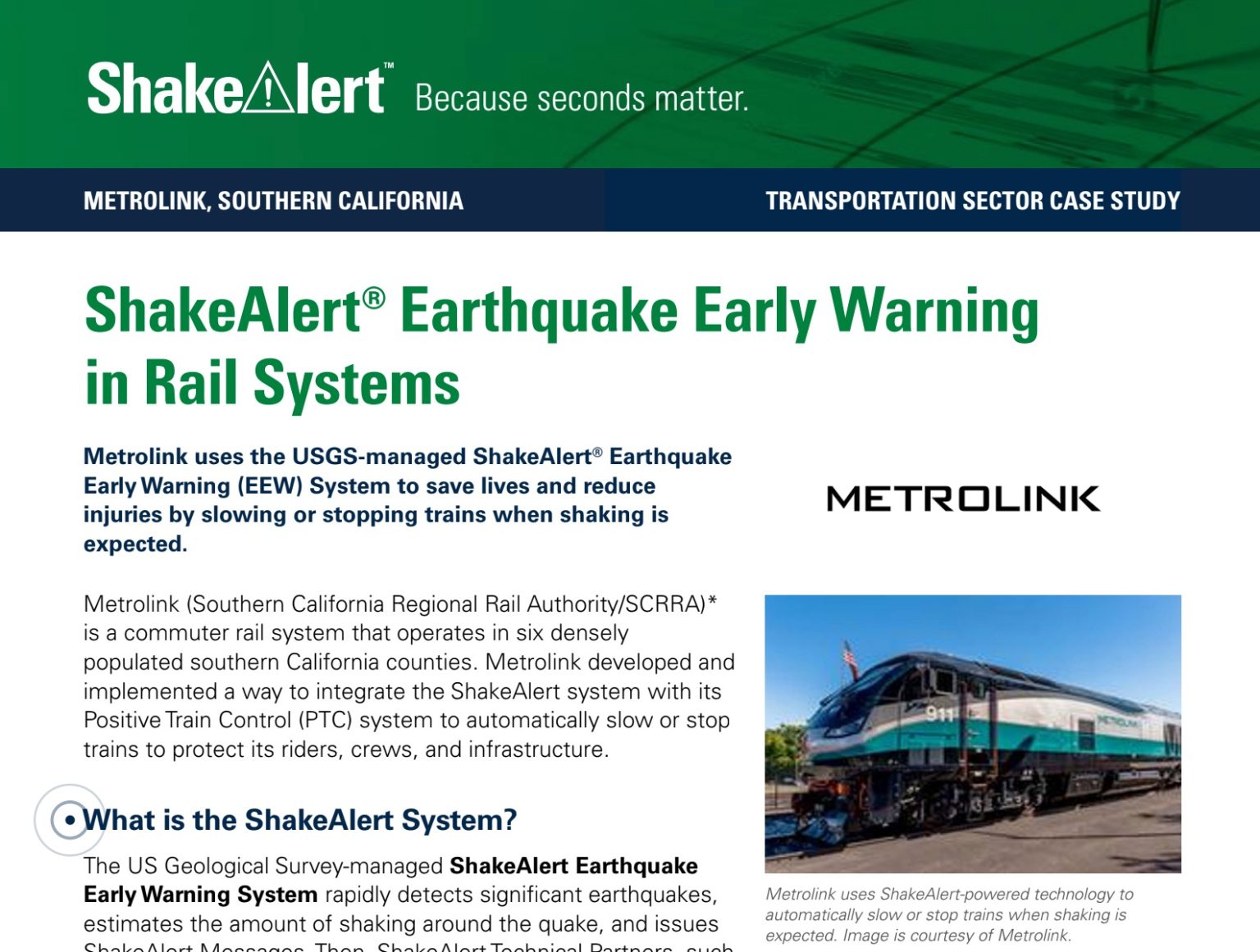 Case Studies – ShakeAlert